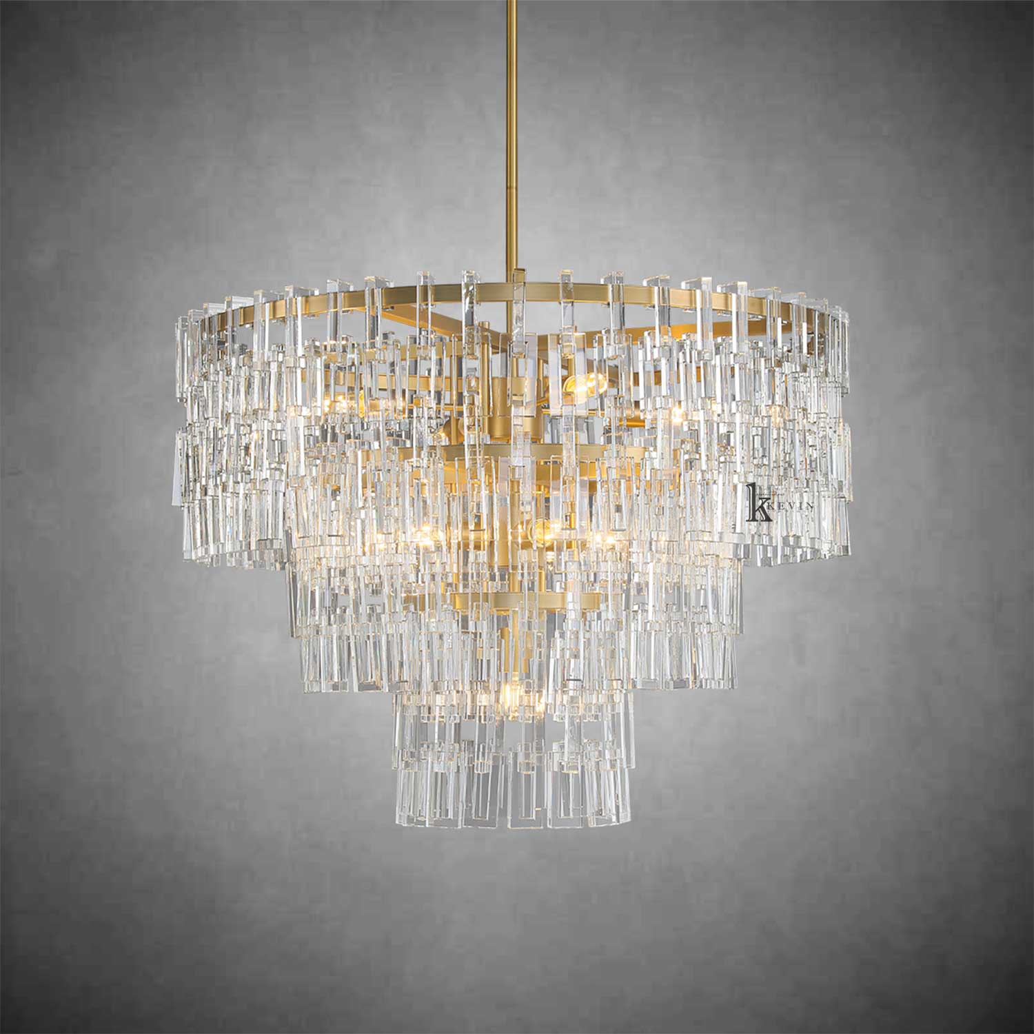 Miravon 2 Tier K9 Crystal Round Chandelier