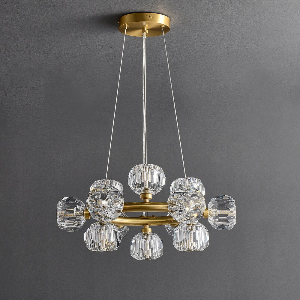 Kristal Modern Crystal Round Chandelier For Cord
